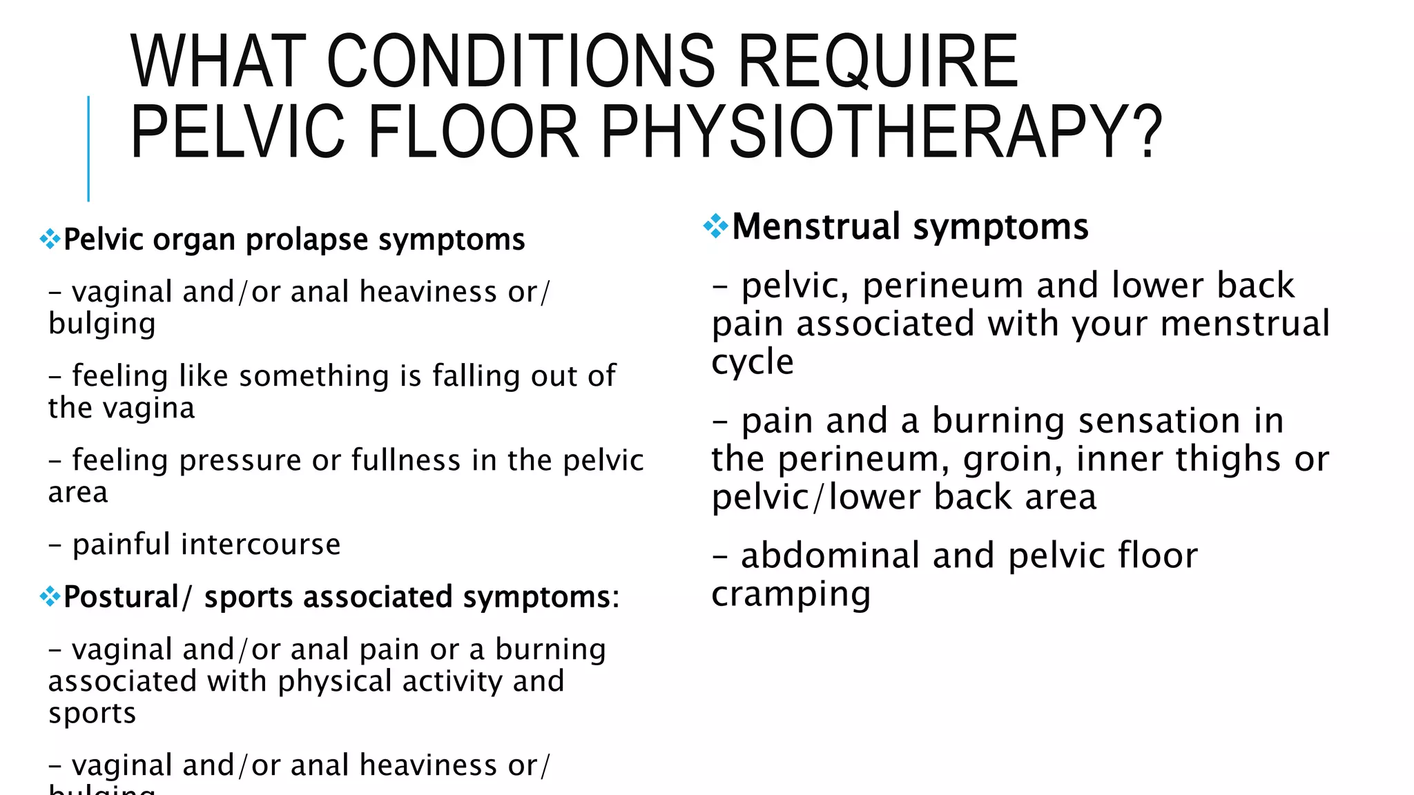 Pelvic Floor Anatomy and Physiotherapy management | PPTX
