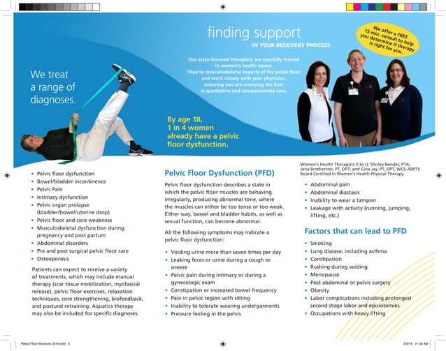 Pelvic floor brochure 2014 | PDF | Sexual Conditions | Sexual Health