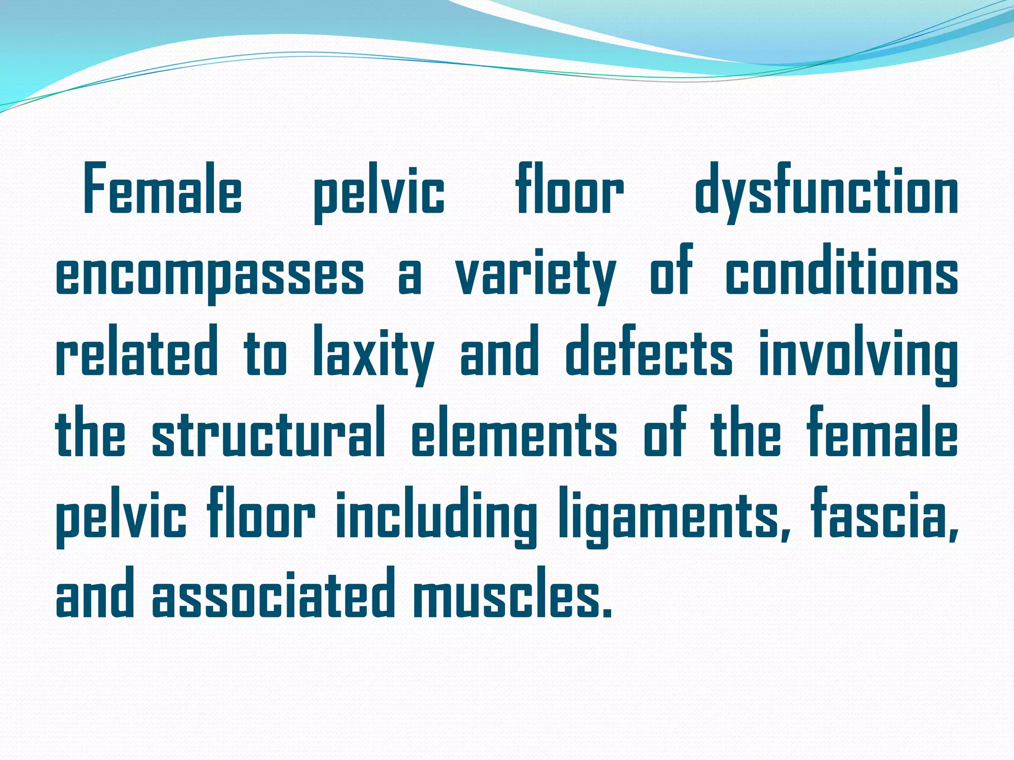 Female pelvic floor dysfunction MRI | PDF