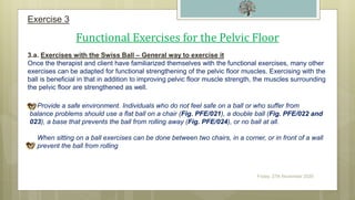 Pelvic floor exercise , a complete exercise presentation with ...