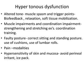 Pelvic floor rehabilitation | PPTX