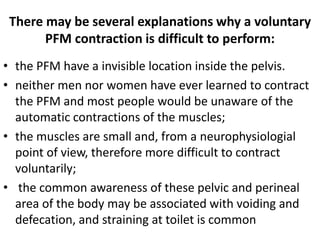 Pelvic floor rehabilitation | PPTX