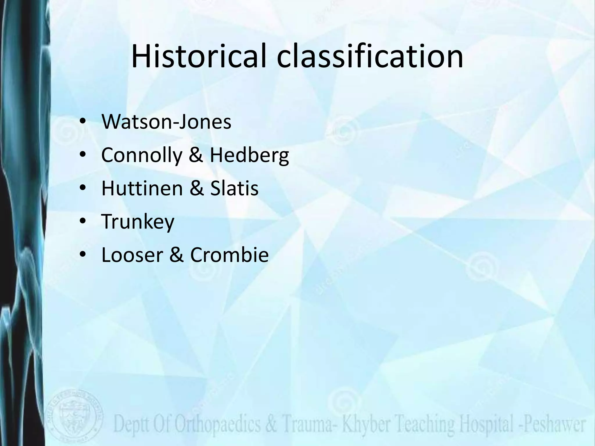 Pelvic fracture classification | PPTX