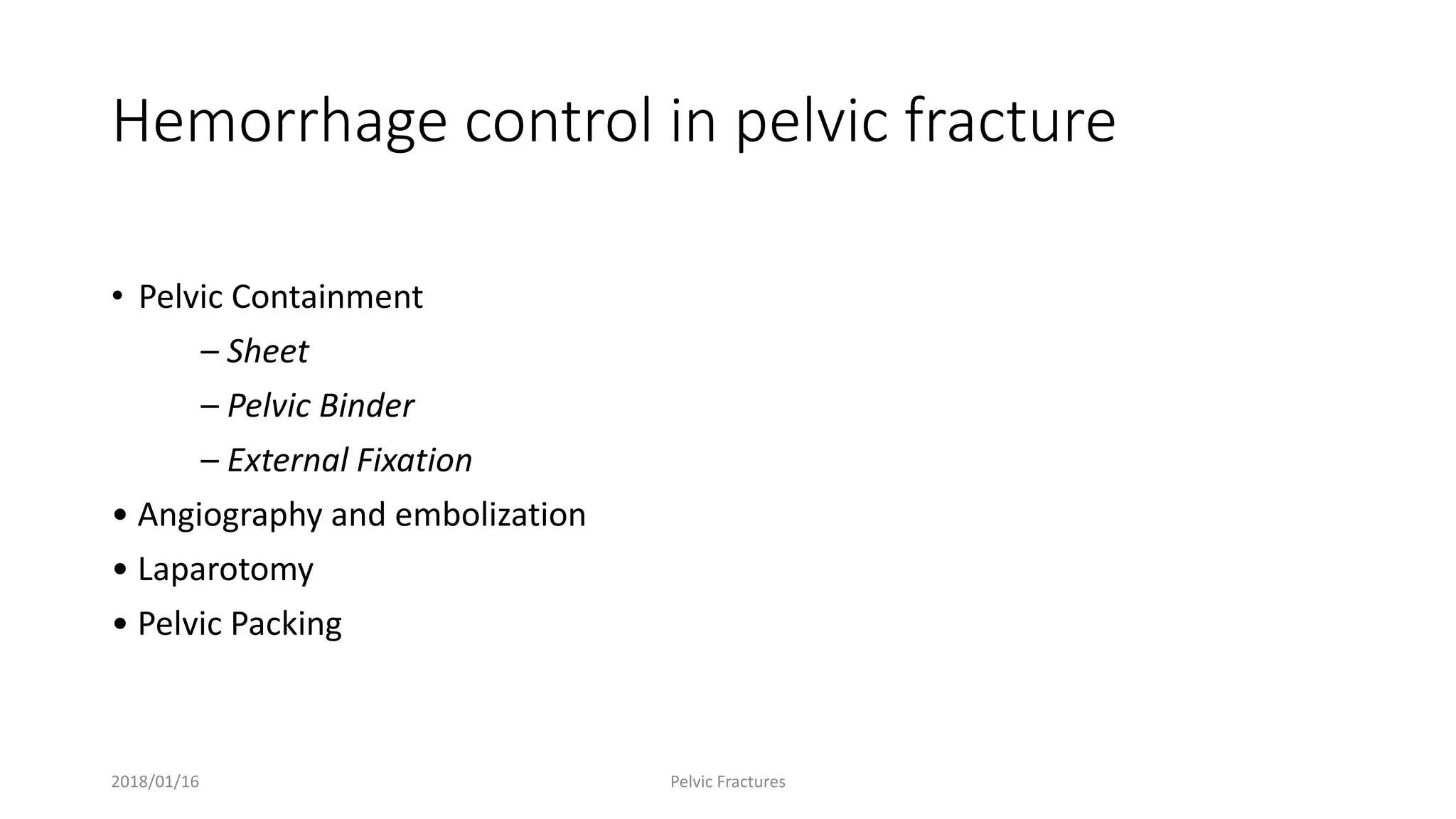 Pelvic fractures | PPTX