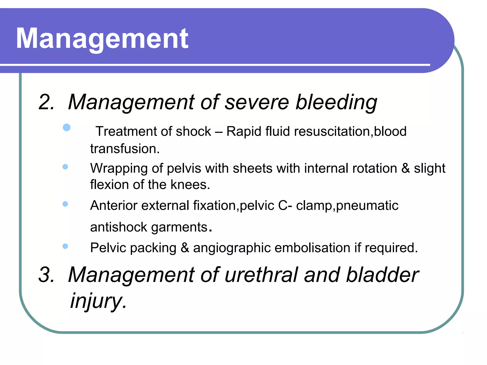 Pelvic fractures classification and management | PPT