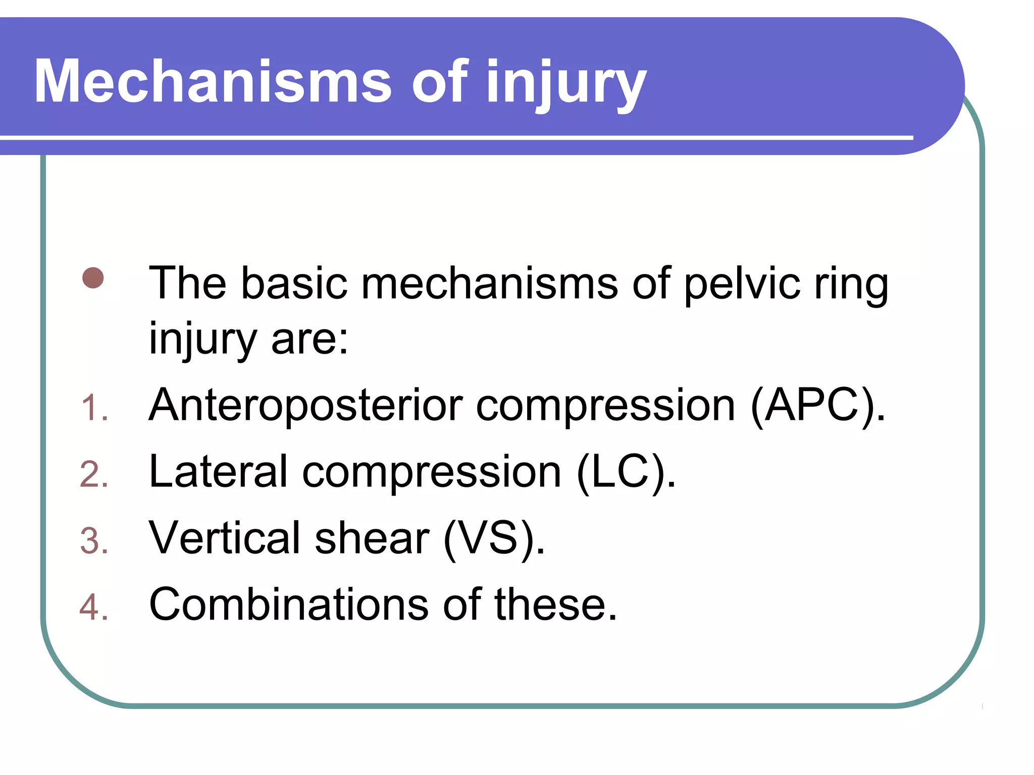 Pelvic fractures classification and management | PPT