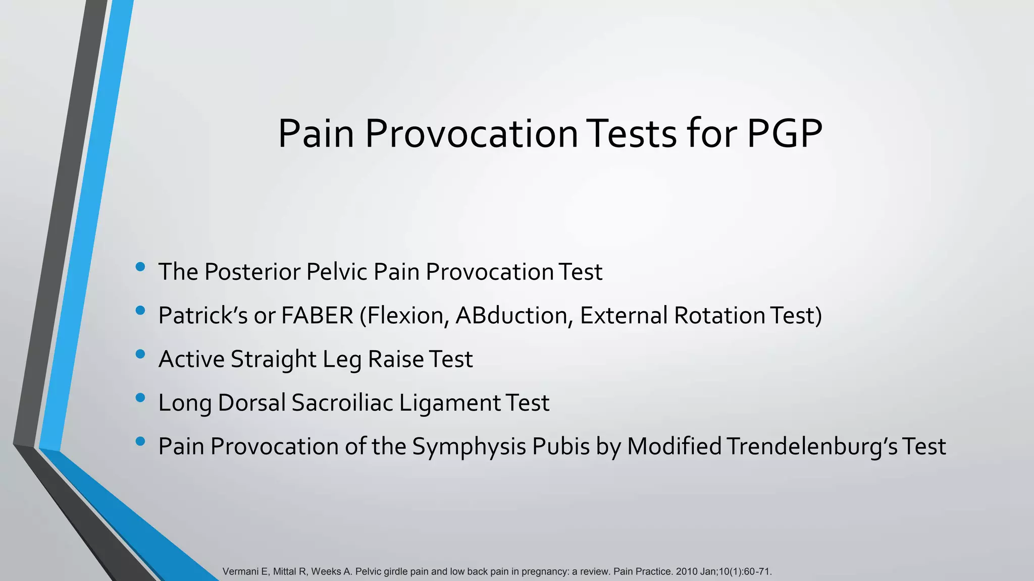 Pelvic Girdle Pain and Low Back Pain in Pregnancy | PPTX
