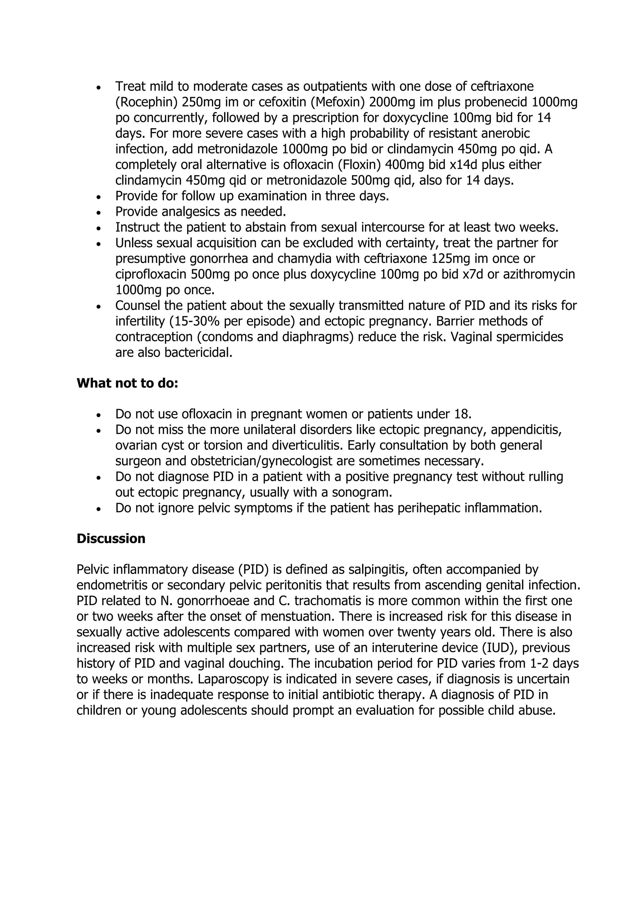 Pelvic Inflammatory Disease | DOC