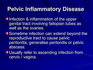 Pelvic inflammatory disease | PPT