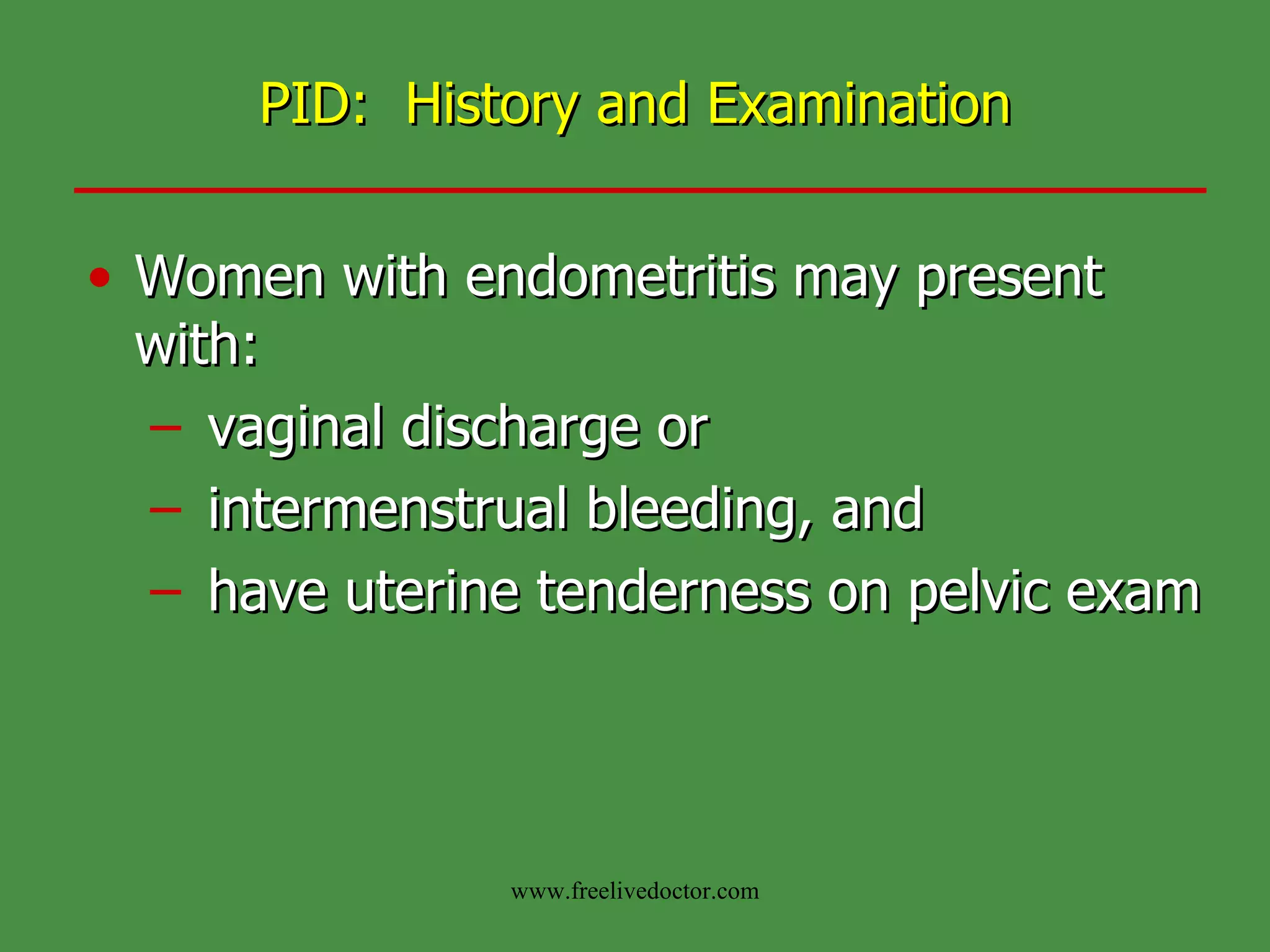 Pelvic inflammatory disease | PPT