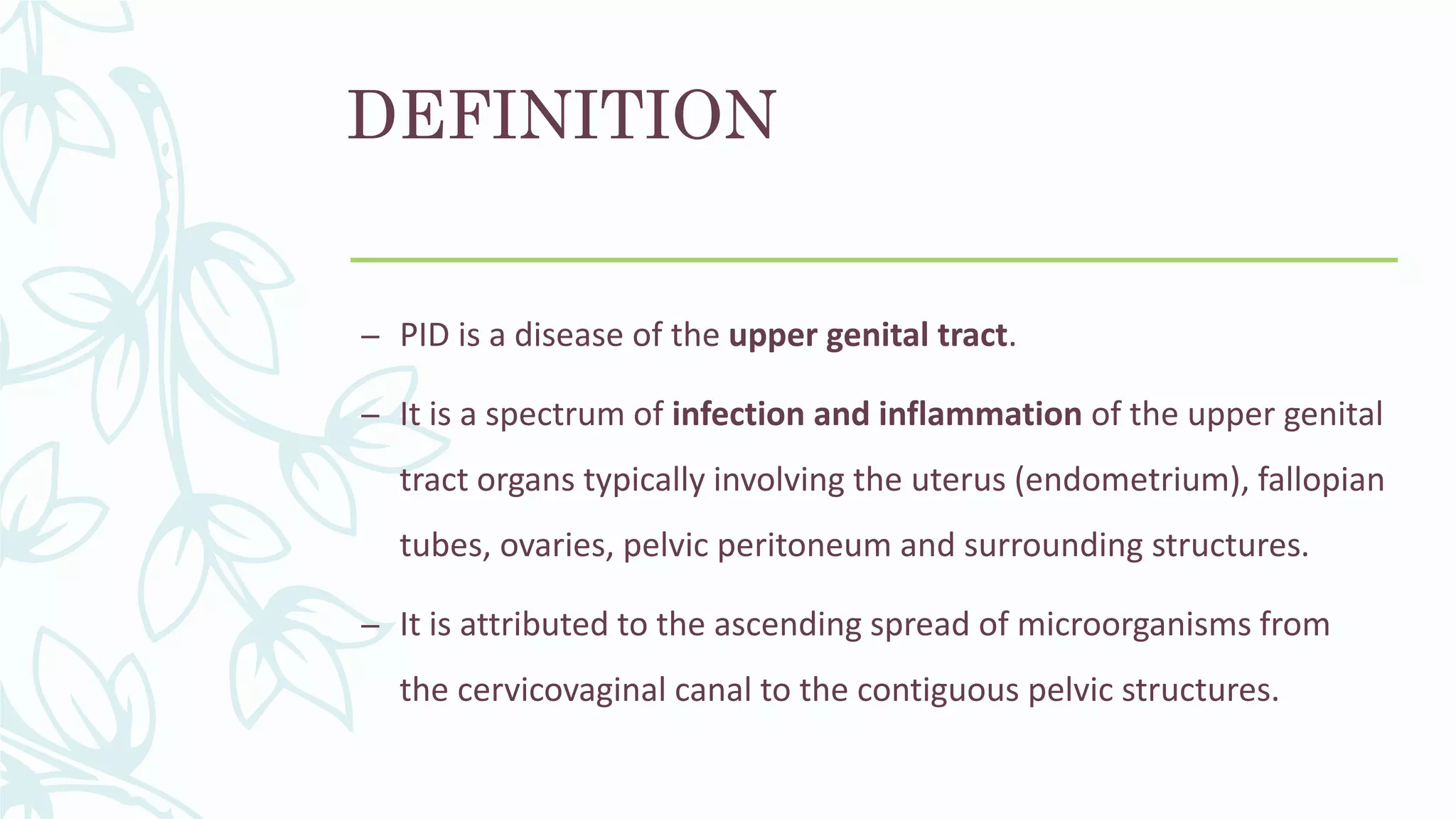 Pelvic inflammatory disease | PPTX