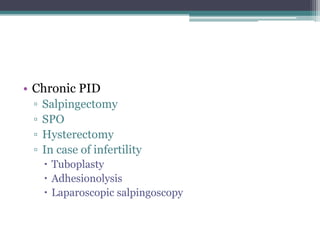 Pelvic inflammatory disease | PPT | Reproductive Health | Diseases and ...