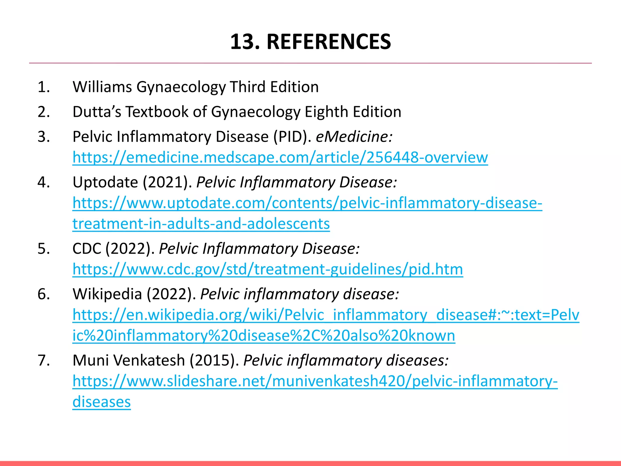 Pelvic Inflammatory Disease | PPTX