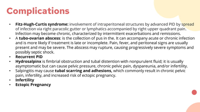 Pelvic Inflammatory Disease- acute and subclinical infection of the ...