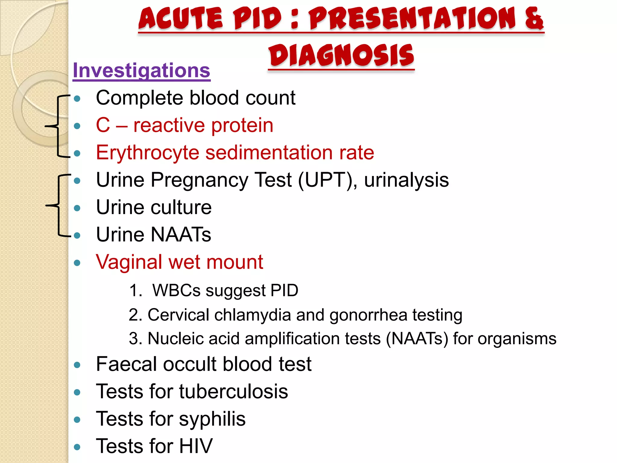 Pelvic inflammatory disease | PPTX