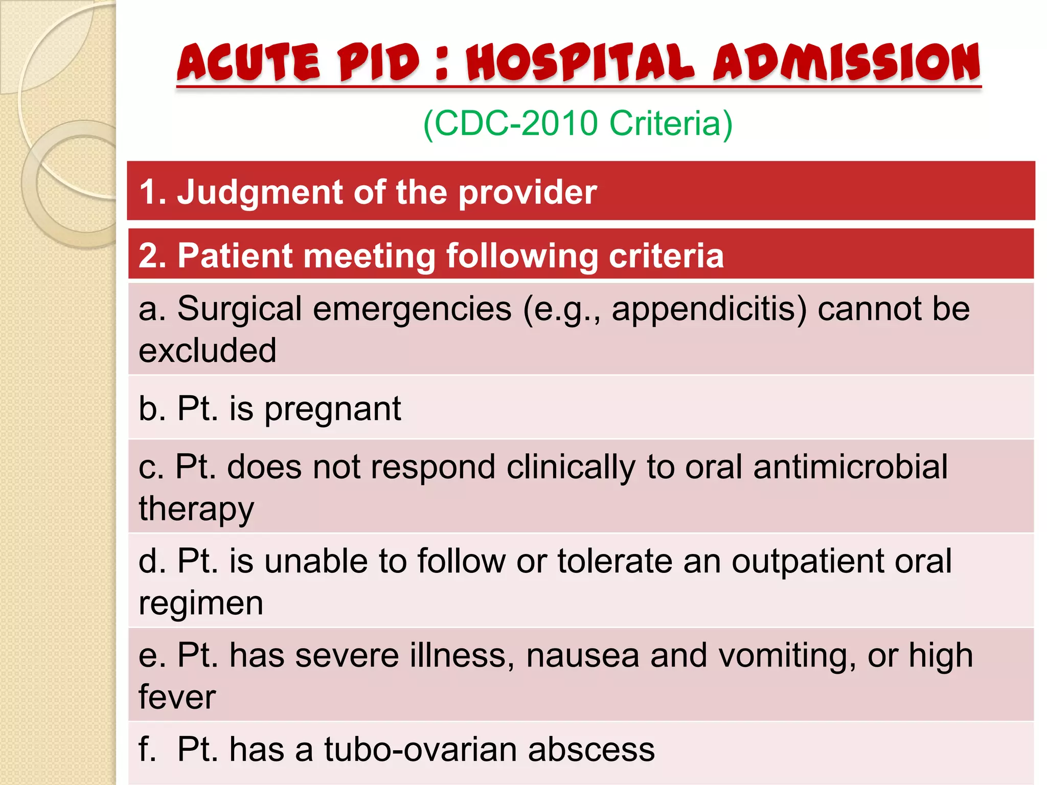 Pelvic inflammatory disease | PPTX
