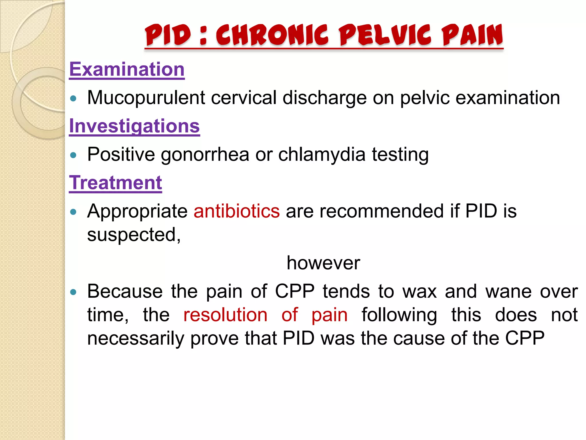 Pelvic inflammatory disease | PPTX