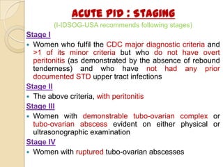 Pelvic inflammatory disease | PPTX