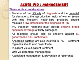 Pelvic inflammatory disease | PPTX