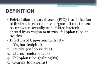 Pelvic inflammatory diseases in females | PPTX