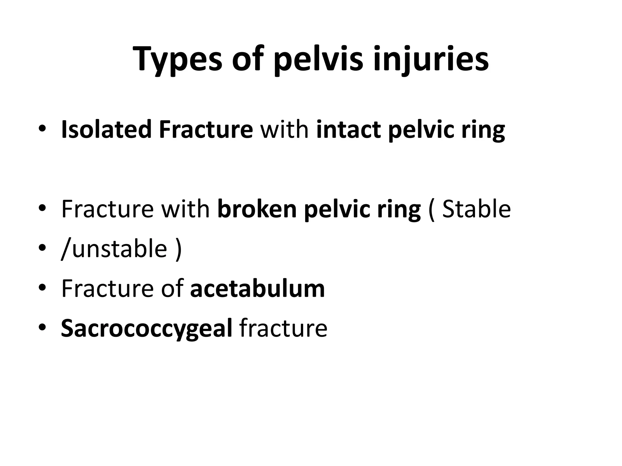 Pelvic injuries | PPTX