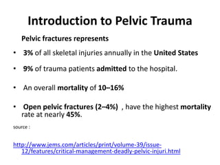 Pelvic injuries | PPTX