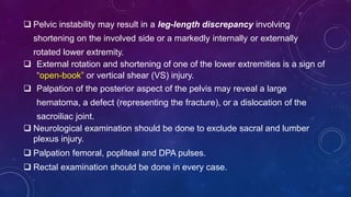 Pelvic injuries and associated injuries | PPTX
