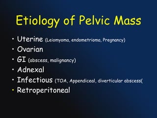 Pelvic masses 02.12.2020