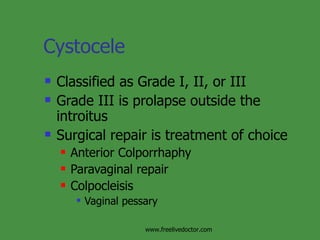 Pelvic organ prolapse | PPT