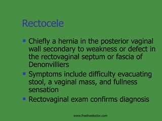 Pelvic organ prolapse | PPT