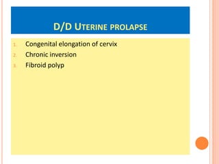 Pelvic organ prolapse | PPTX