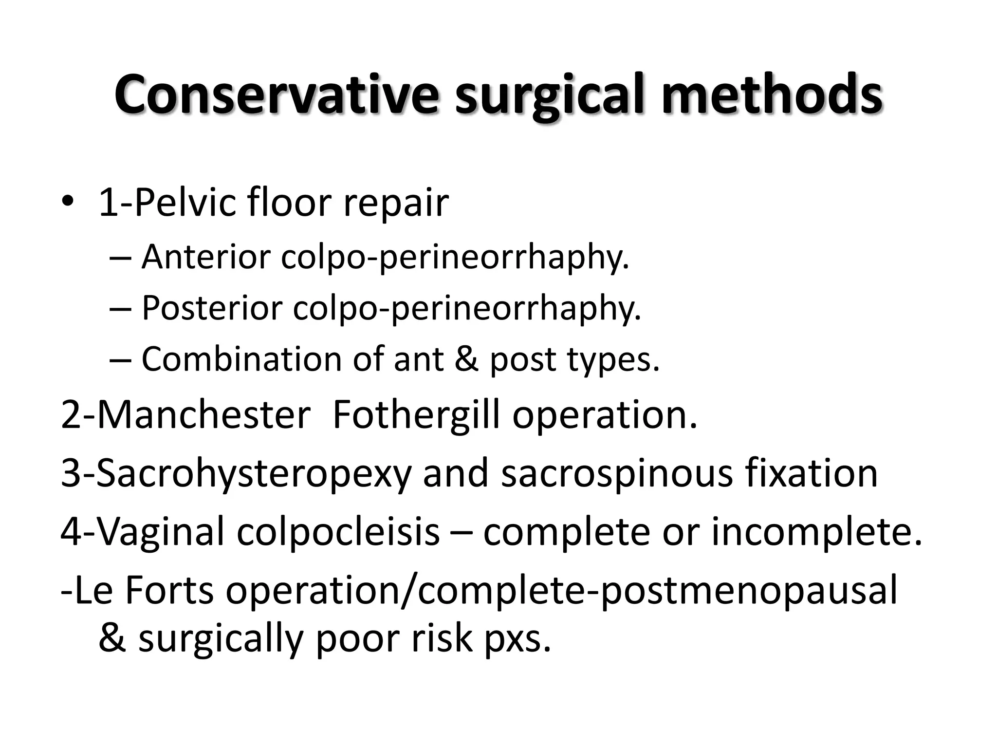 Pelvic organ prolapse | PPTX