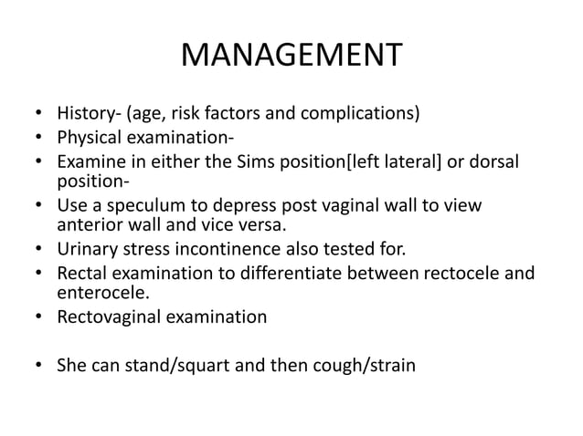 Pelvic organ prolapse | PPTX | Pregnancy | Reproductive Health