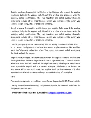 Pelvic organ prolapse | DOCX