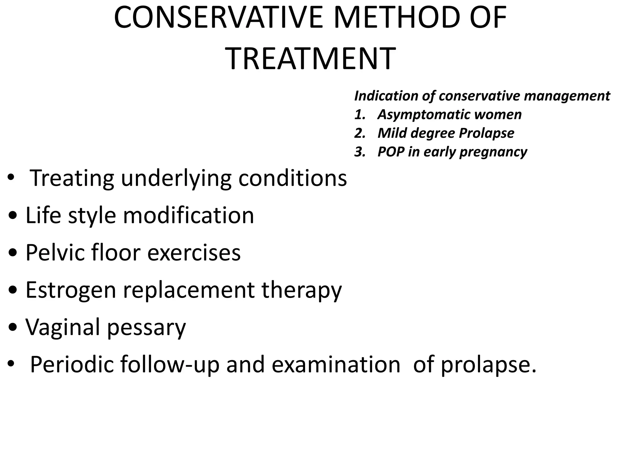 Pelvic organ prolapse | PPT