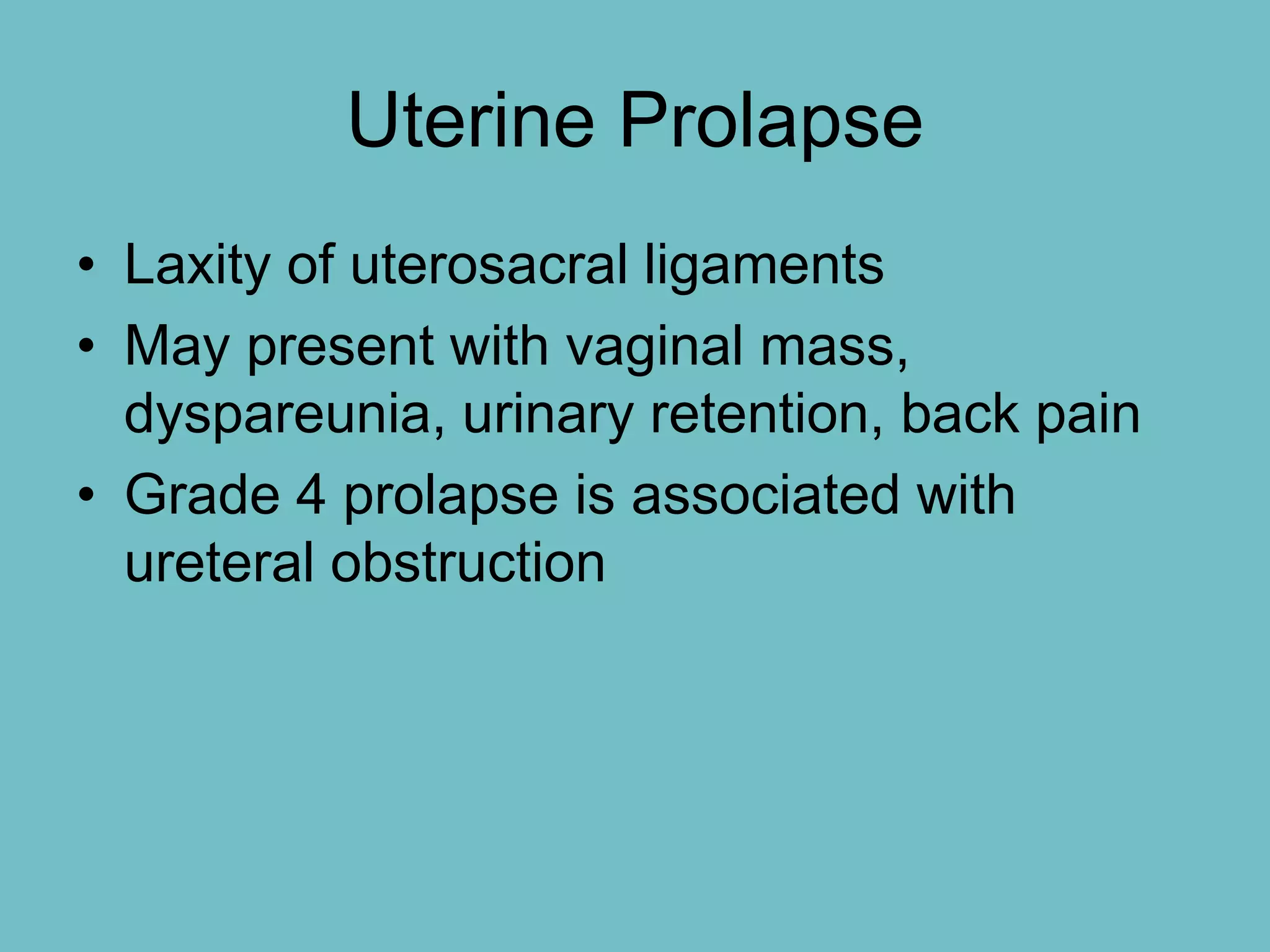 Pelvic organ prolapse | PPT
