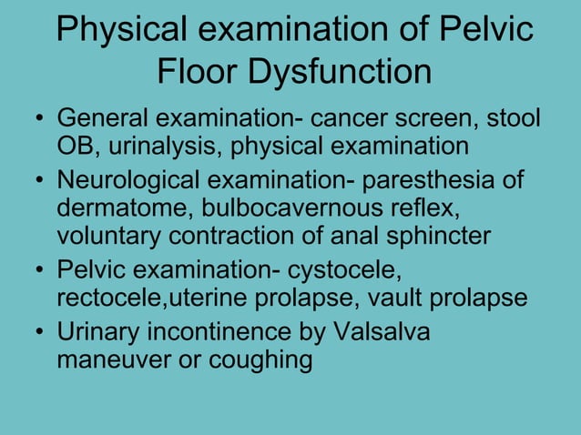 Pelvic organ prolapse | PPT
