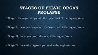 Pelvic organ prolapse in womens health physiotherapy | PPTX | Sexual ...