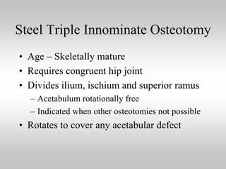 Pelvic osteotomies | PDF