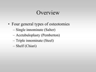Pelvic osteotomies | PDF