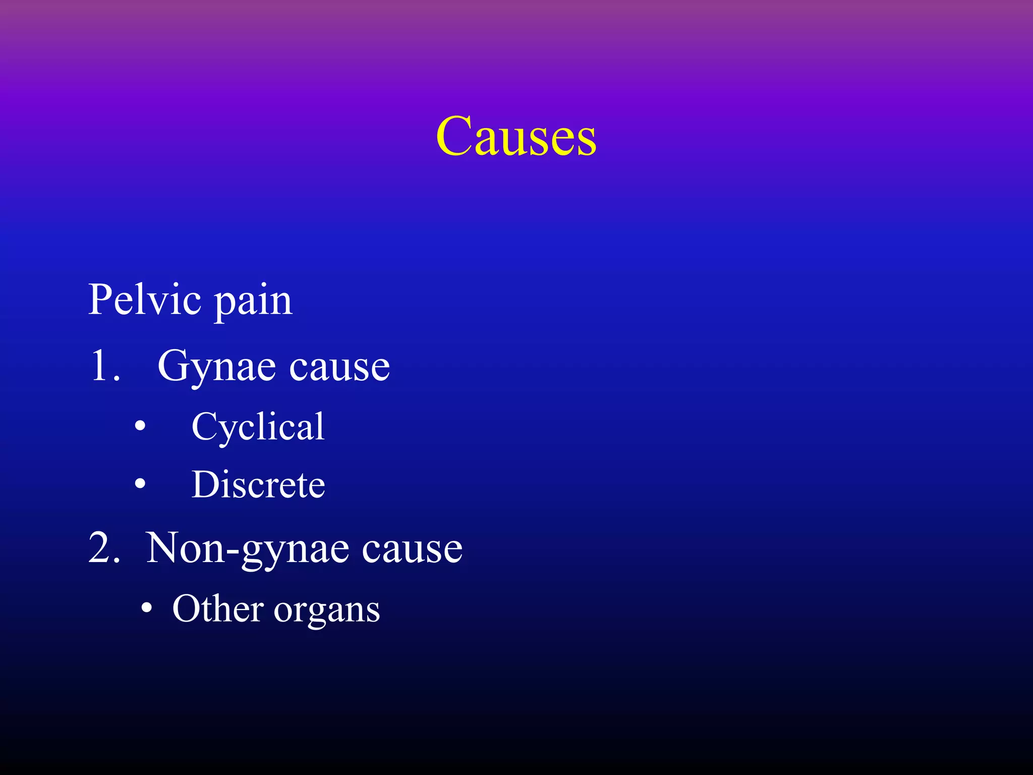 Pelvic pain and differential diagnosis | PDF
