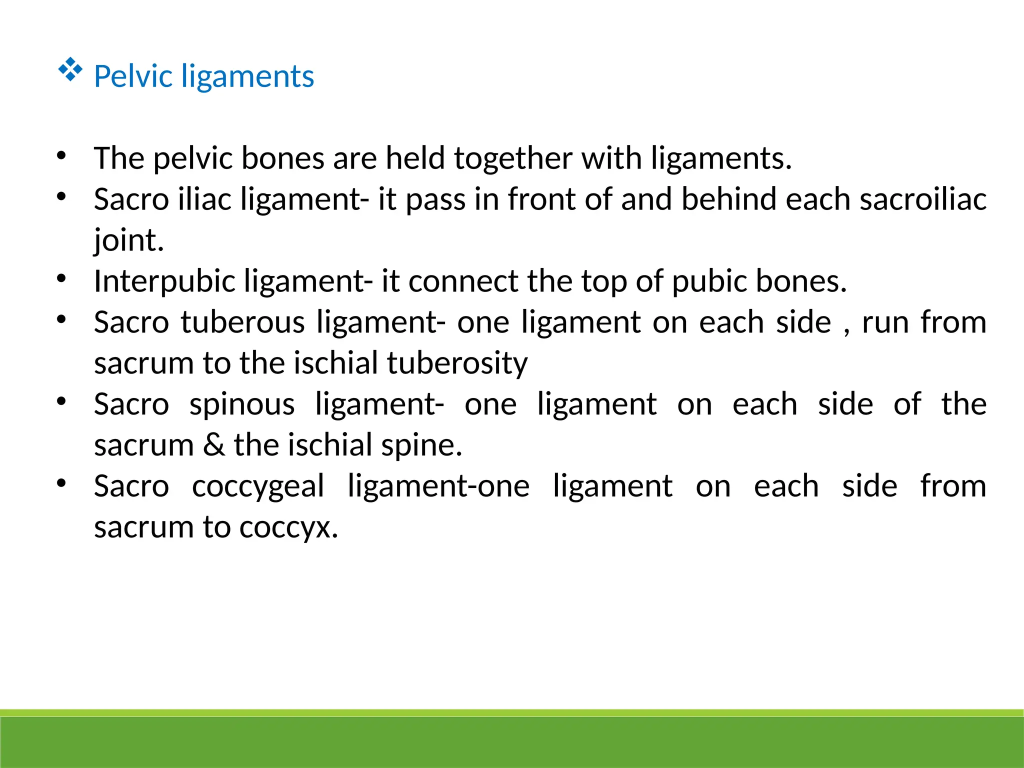 Pelvic Details Pelvic Introduction, Function, Bones with different sub ...