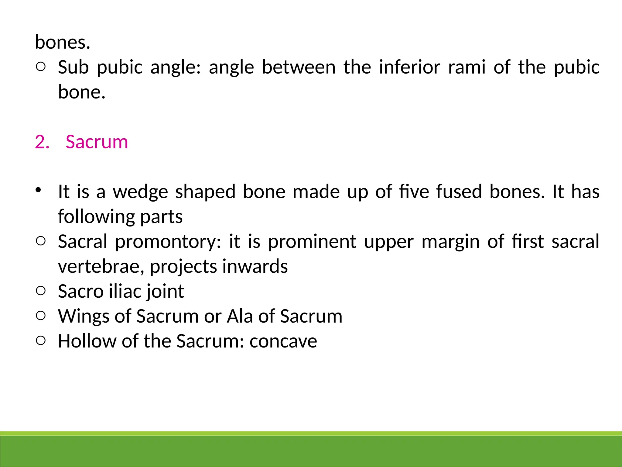 Pelvic Details Pelvic Introduction, Function, Bones with different sub ...