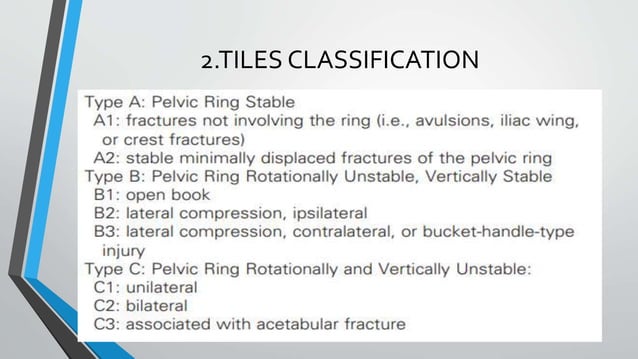 PELVIC RING FRACTURES AND CLASSIFICATIONS.pptx | Death, Injury, or ...