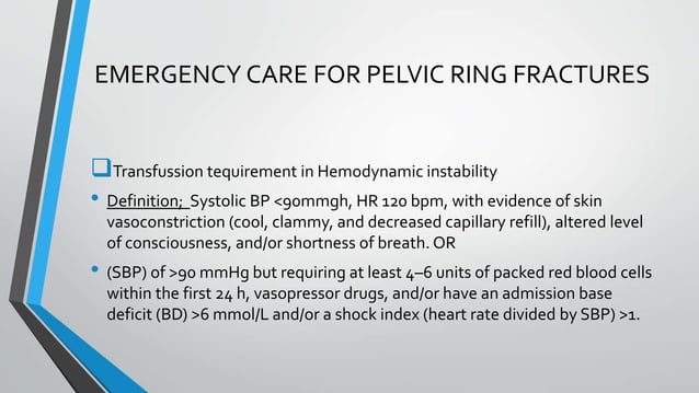 PELVIC RING FRACTURES AND CLASSIFICATIONS.pptx | Death, Injury, or ...