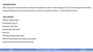 Pelvic ring injury Tile classification A2 dengan hemodynamic stabil ...