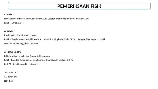 Pelvic ring injury Tile classification A2 dengan hemodynamic stabil ...