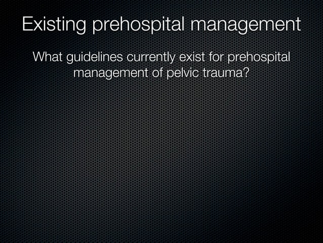 Pelvic splinting | PPT