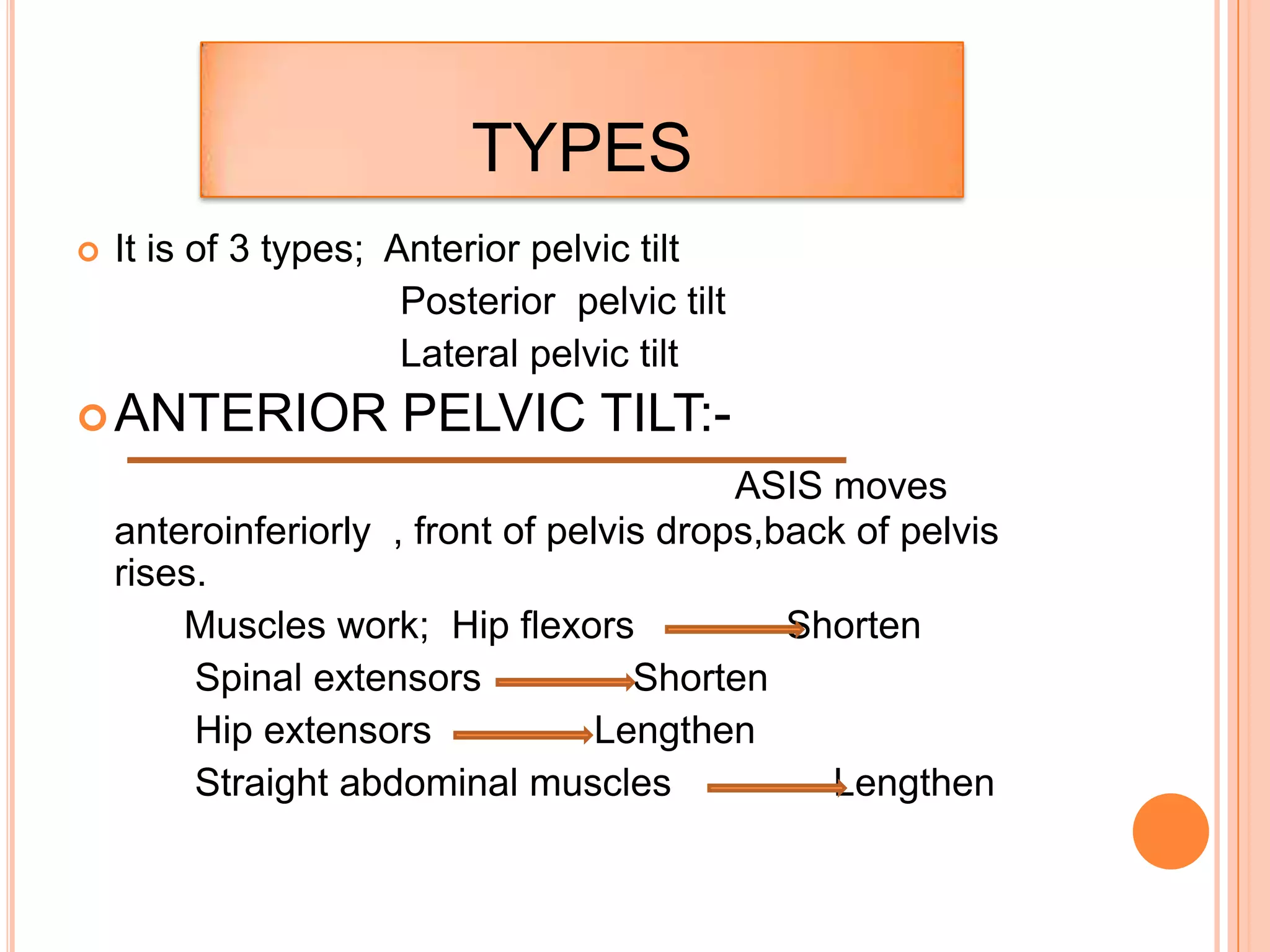 Pelvic tilt | PPTX