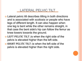 Pelvic tilt | PPTX